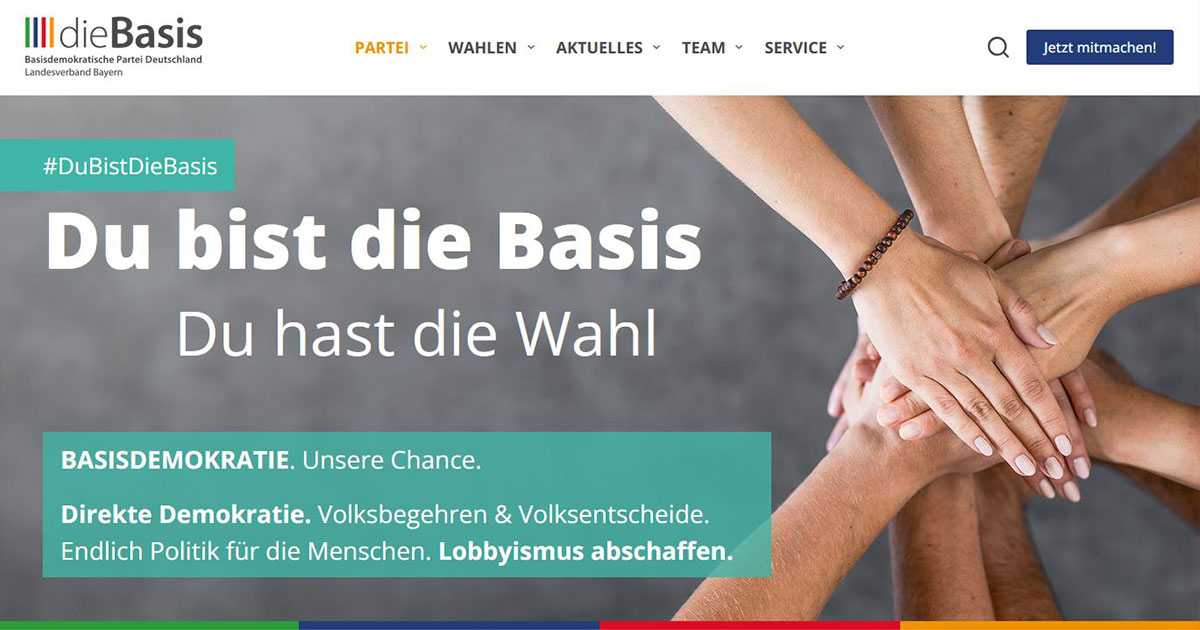 Landesverband Bayern | dieBasis | Basisdemokratische Partei Deutschland